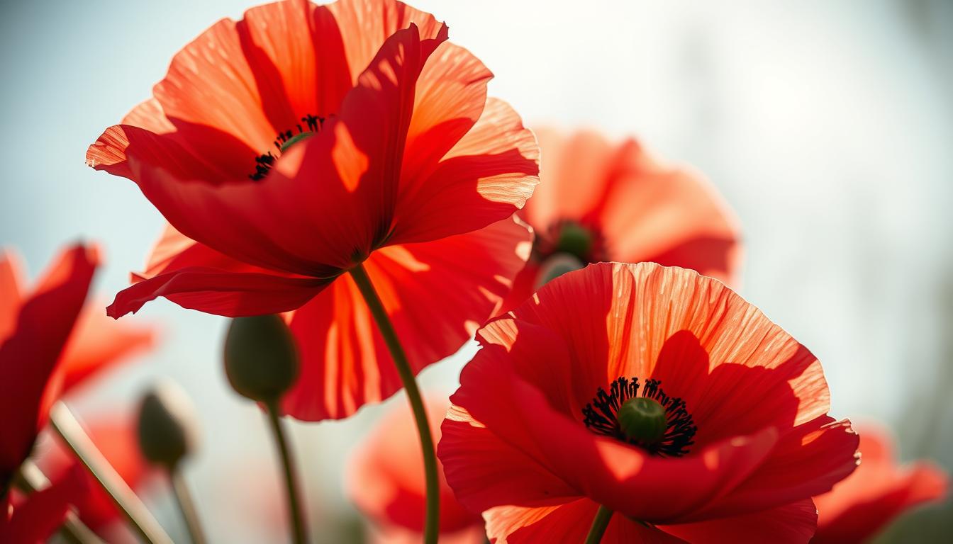 Mohnblumen einfach malen: 5 Techniken für Anfänger
